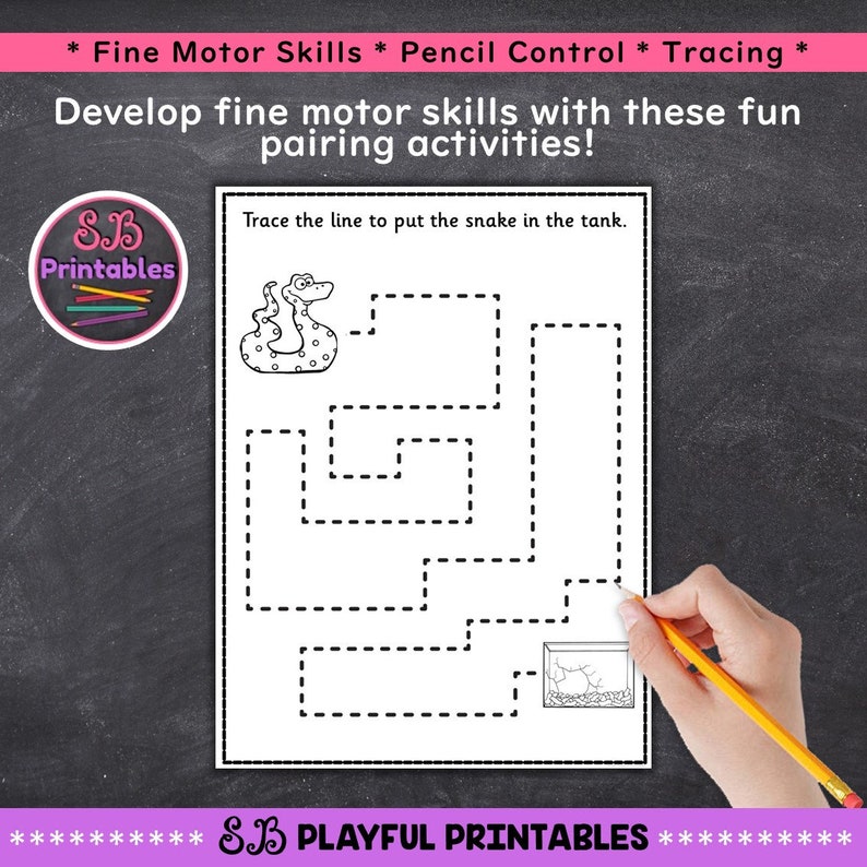 Tracing Practice Worksheets, Fine Motor Skills Practice, Pre-writing ...