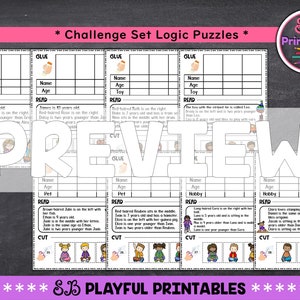 Logic Puzzles for Kids, Problem Solving Brain Teasers for Kids ...