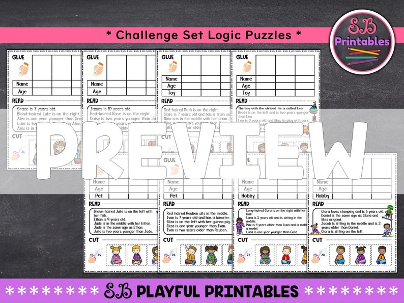 Logic Puzzles for Kids, Problem Solving Brain Teasers for Kids ...