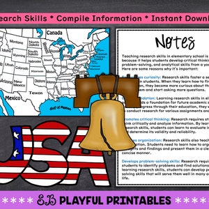 Printable State Research Worksheets for Kids, Printable Templates for ...