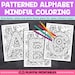 Patterned Alphabet Mindful Coloring Pages, Mindfulness Coloring Book ...
