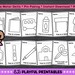 School Supplies Pin Poking Worksheets for Kids, Printables for ...