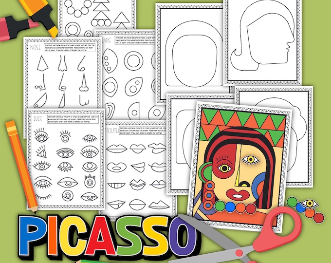 Picasso Art Printable Activity - Etsy Canada