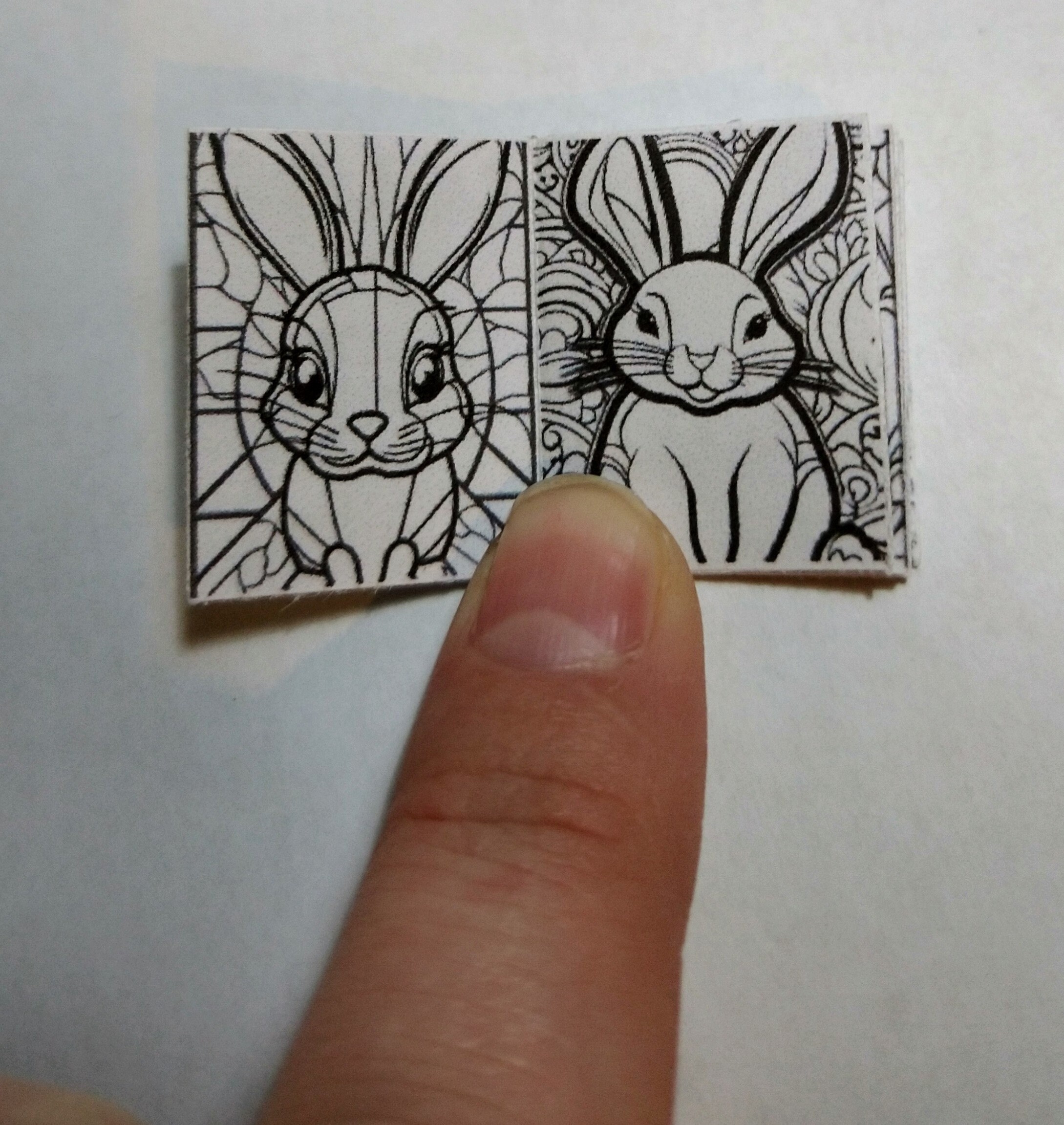 1 Inch Miniature Coloring Book pages CAN BE COLORED Best Fits Scale 1: ...
