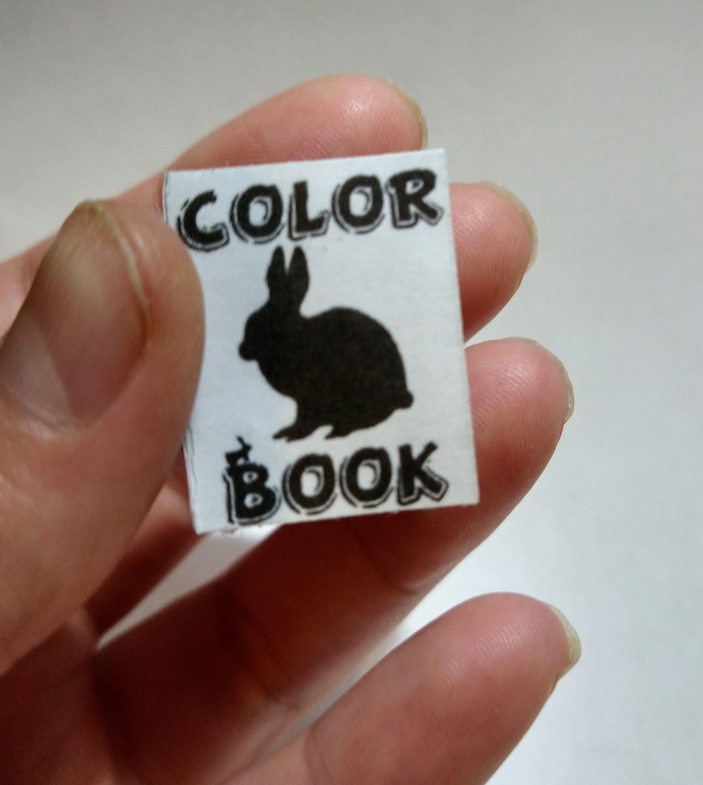 1 Inch Miniature Coloring Book pages CAN BE COLORED Best Fits Scale 1: ...