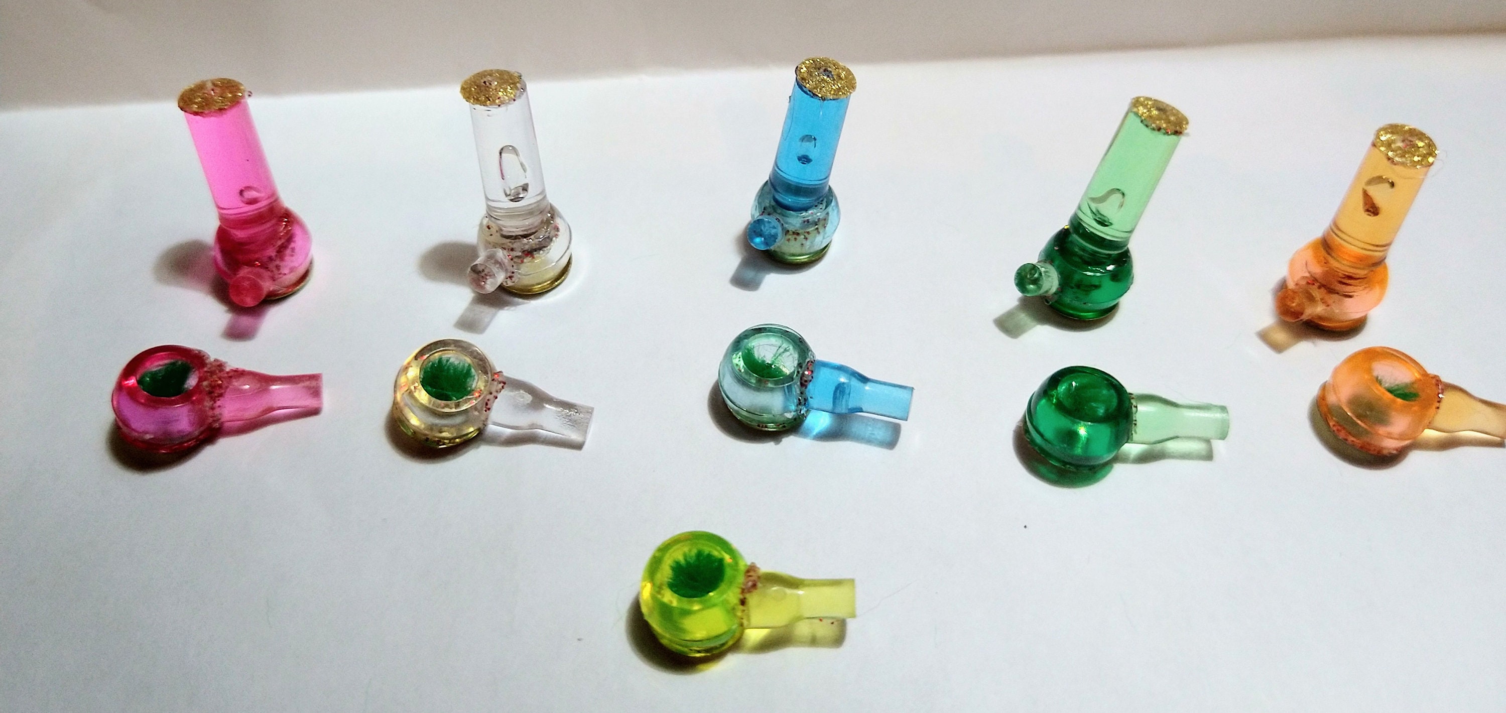 HANDMADE Miniature Fake Bong AND Pipe - Use for Display, Miniature ...