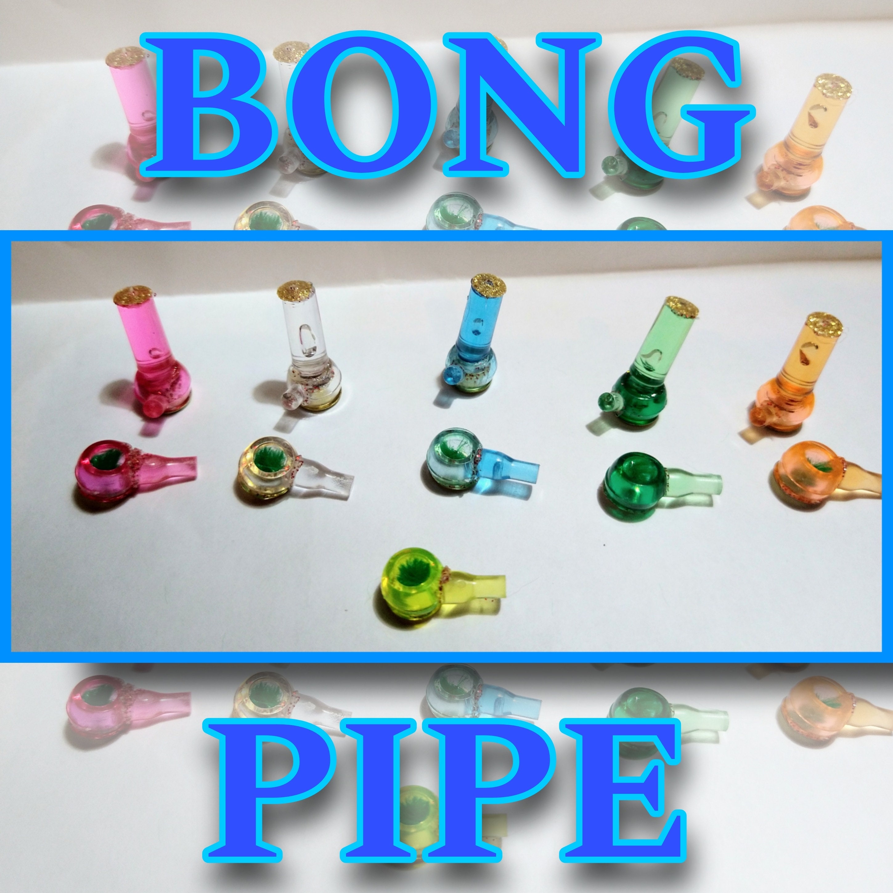 HANDMADE Miniature Fake Bong AND Pipe - Use for Display, Miniature ...