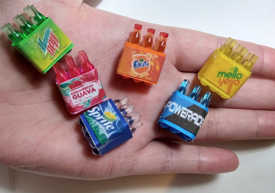 1 Random MINIATURE Case of Soda/ Juice Fits 1:12 Scale - Etsy