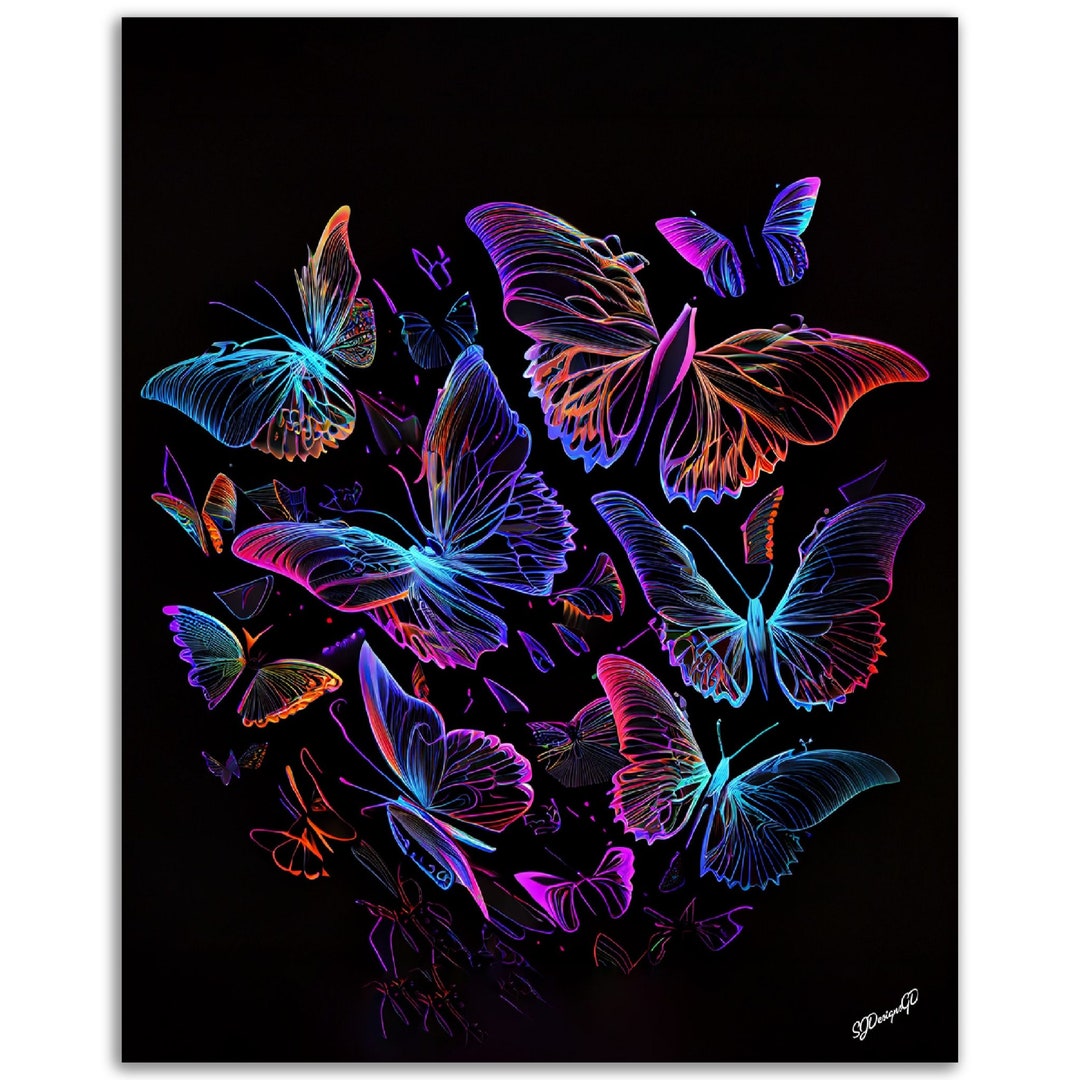 Flutter Poster - Etsy