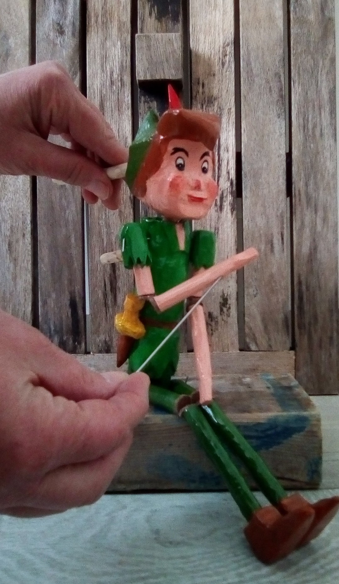 Peter Pan Wooden Puppet - Etsy