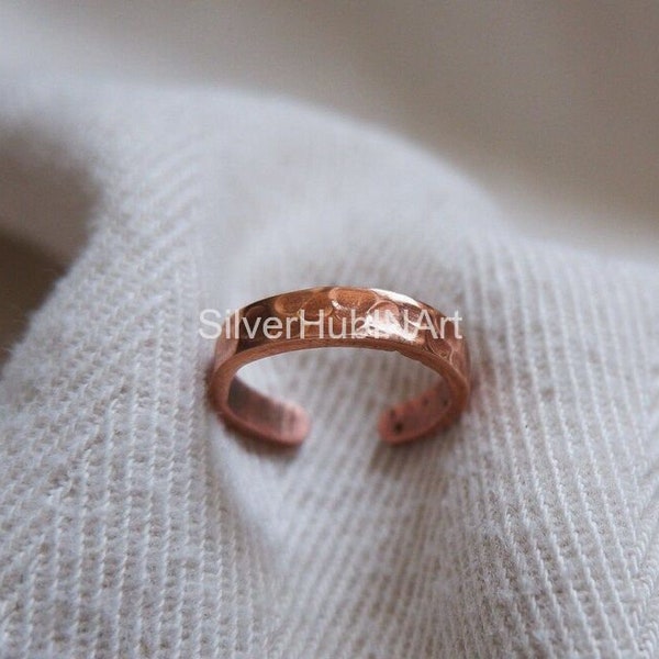 Hammered Copper Ring - Etsy