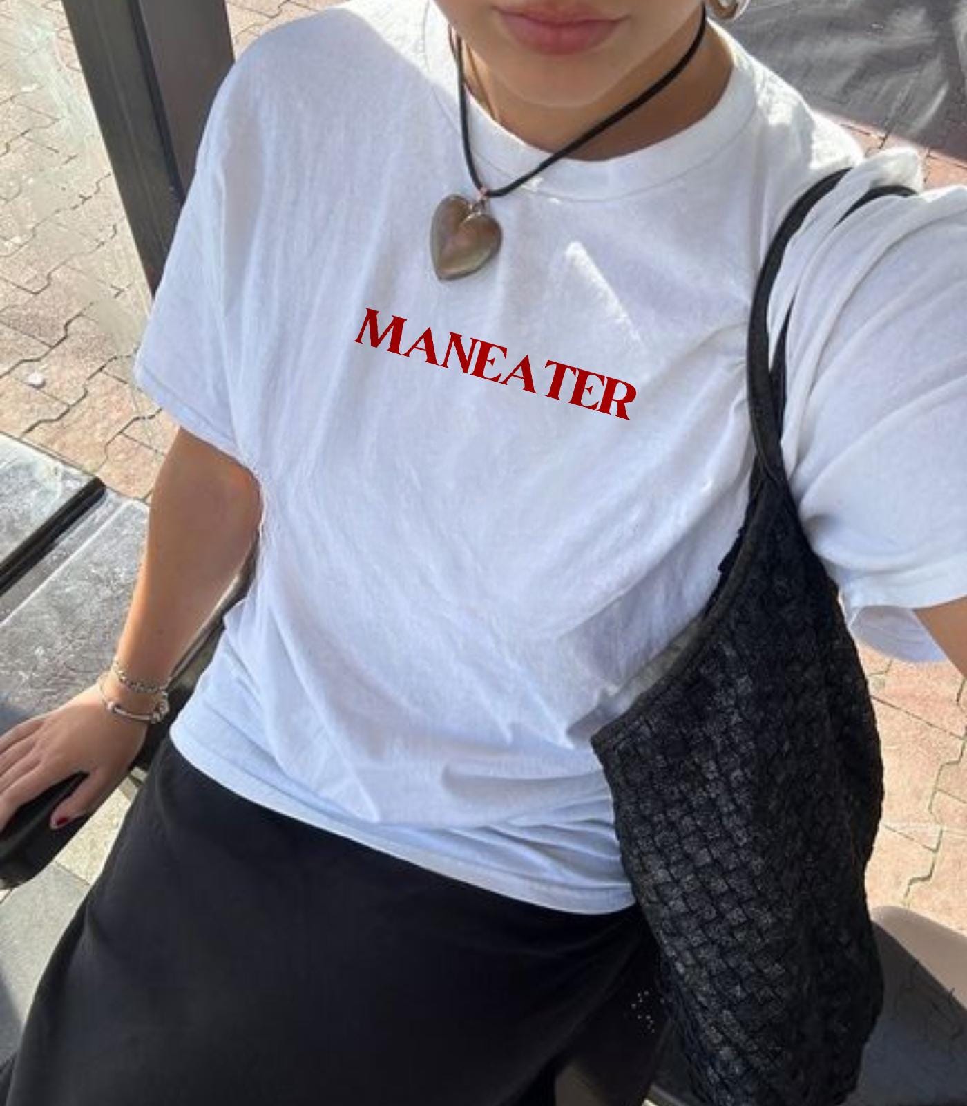 MANEATER: Soft Tee Y2k Trendy Top Gift for Girls - Etsy
