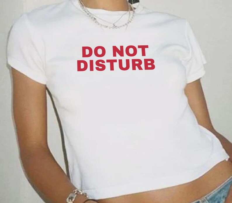 DO NOT DISTURB: Soft Tee | Y2k Trendy Top | Gift for Girls - Etsy