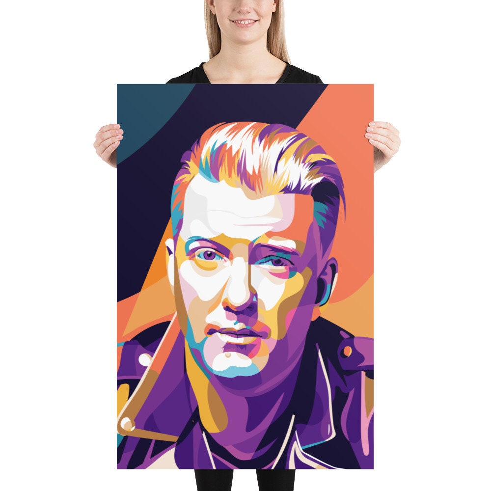 Josh Homme Poster | QOTSA Poster | WPAP | Wall Art | Minimalist Print ...