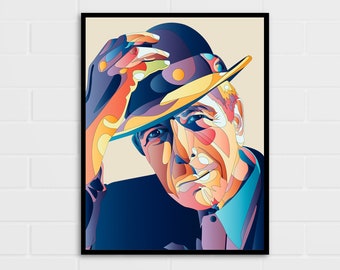 Leonard Cohen Art - Etsy