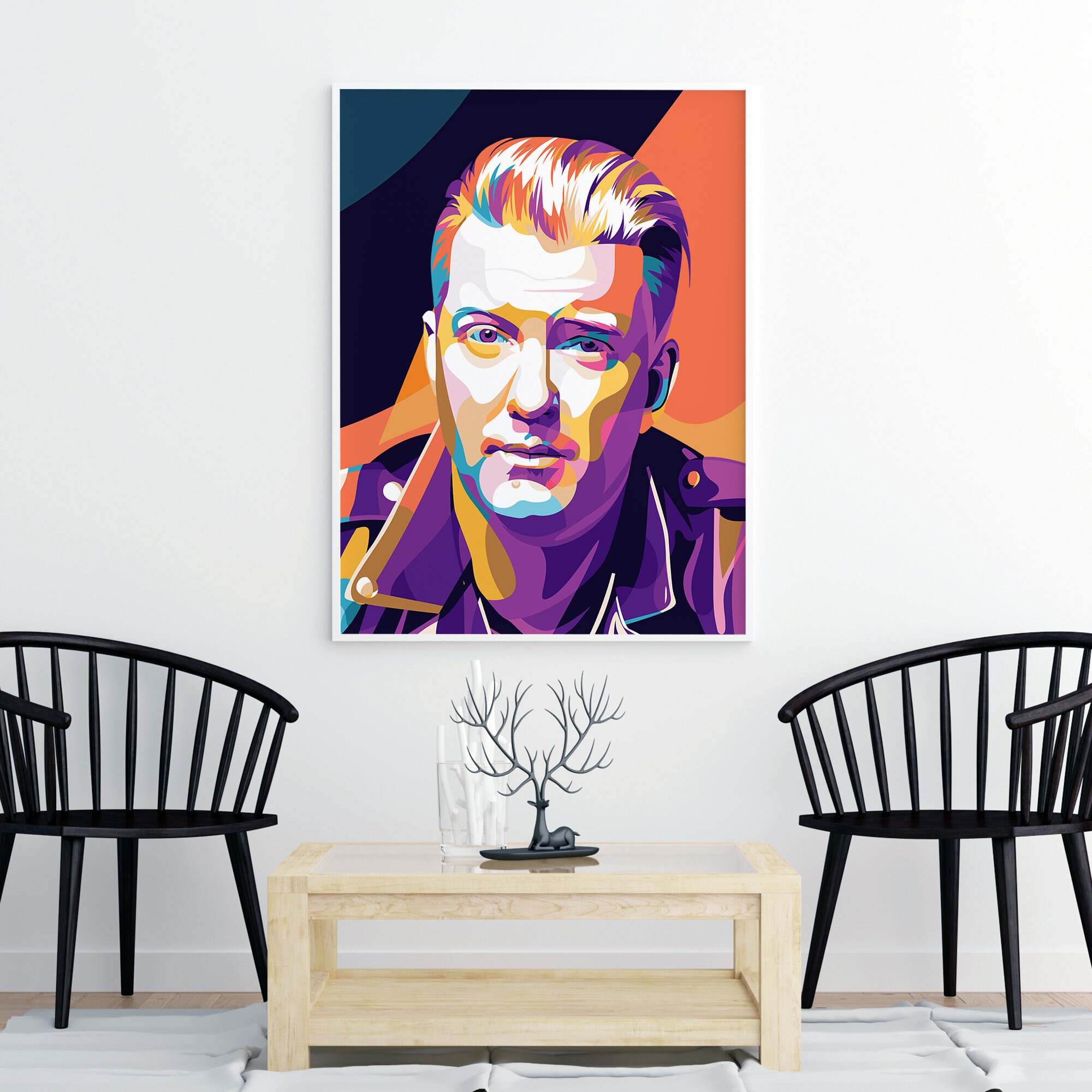 Josh Homme Poster | QOTSA Poster | WPAP | Wall Art | Minimalist Print ...