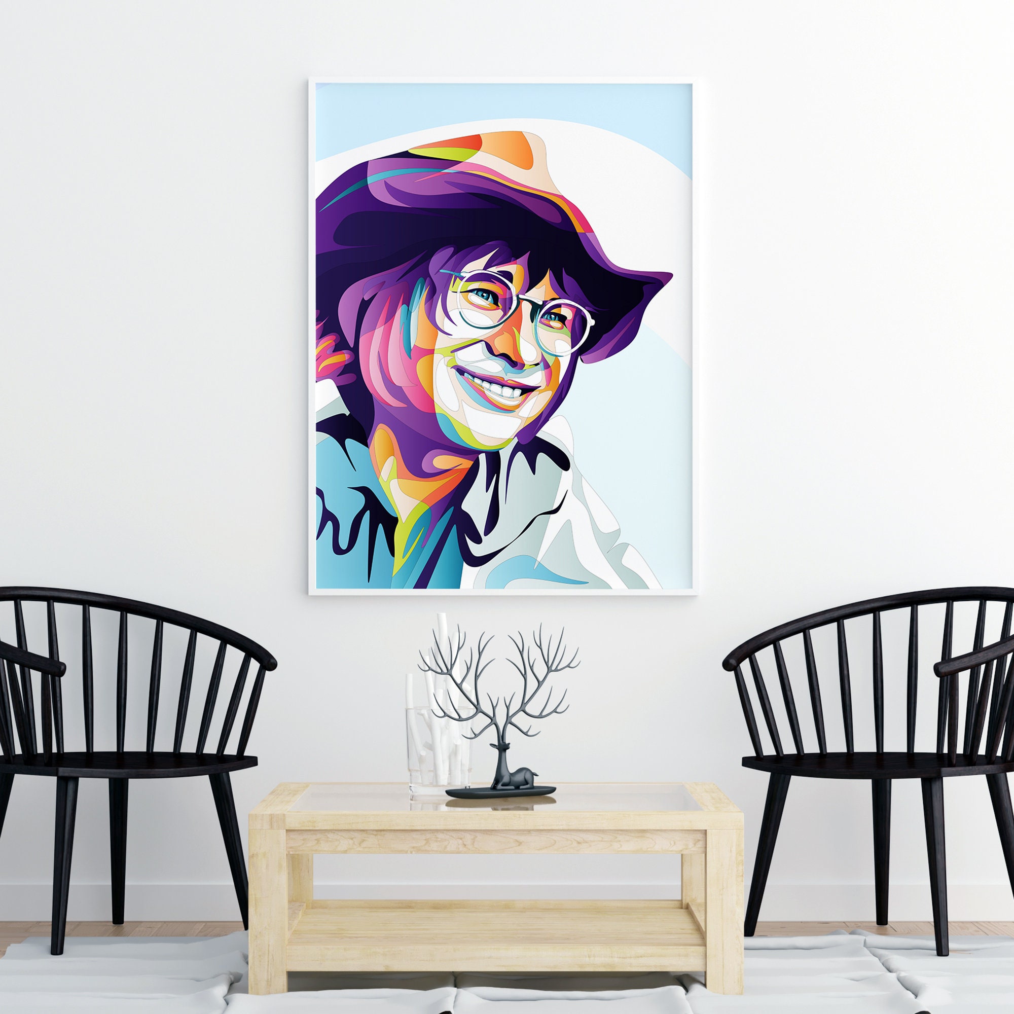 John Denver Poster Country Music Wall Decor Portrait - Etsy