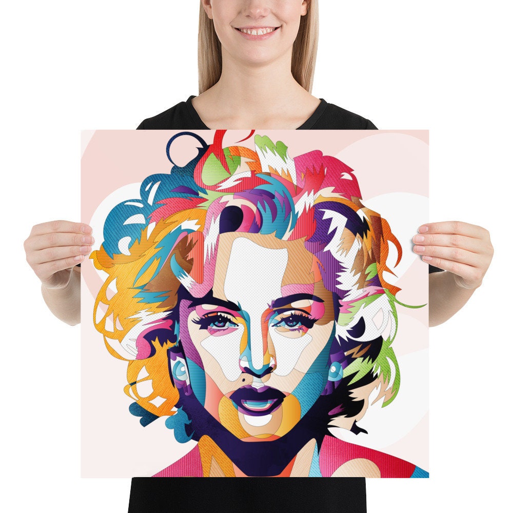Madonna Poster, Madonna Poster Designed & Sold By Hannah Shaw