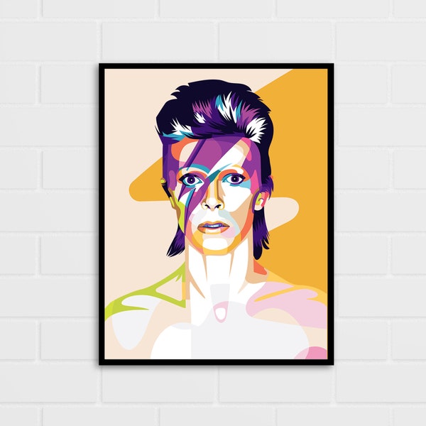 Aladdin Sane Art - Etsy