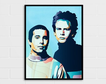 Simon and Garfunkel Poster - Etsy