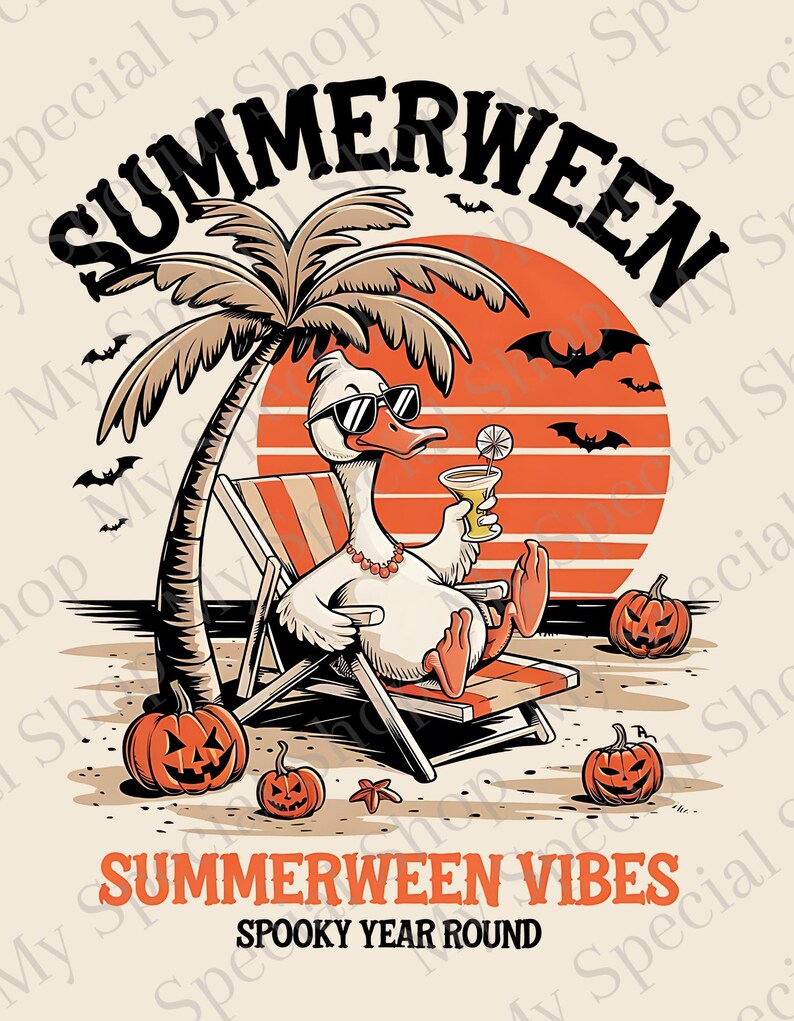 Summerween - Halloween Meets Summer Fun | Digital File | SVG File | PNG ...