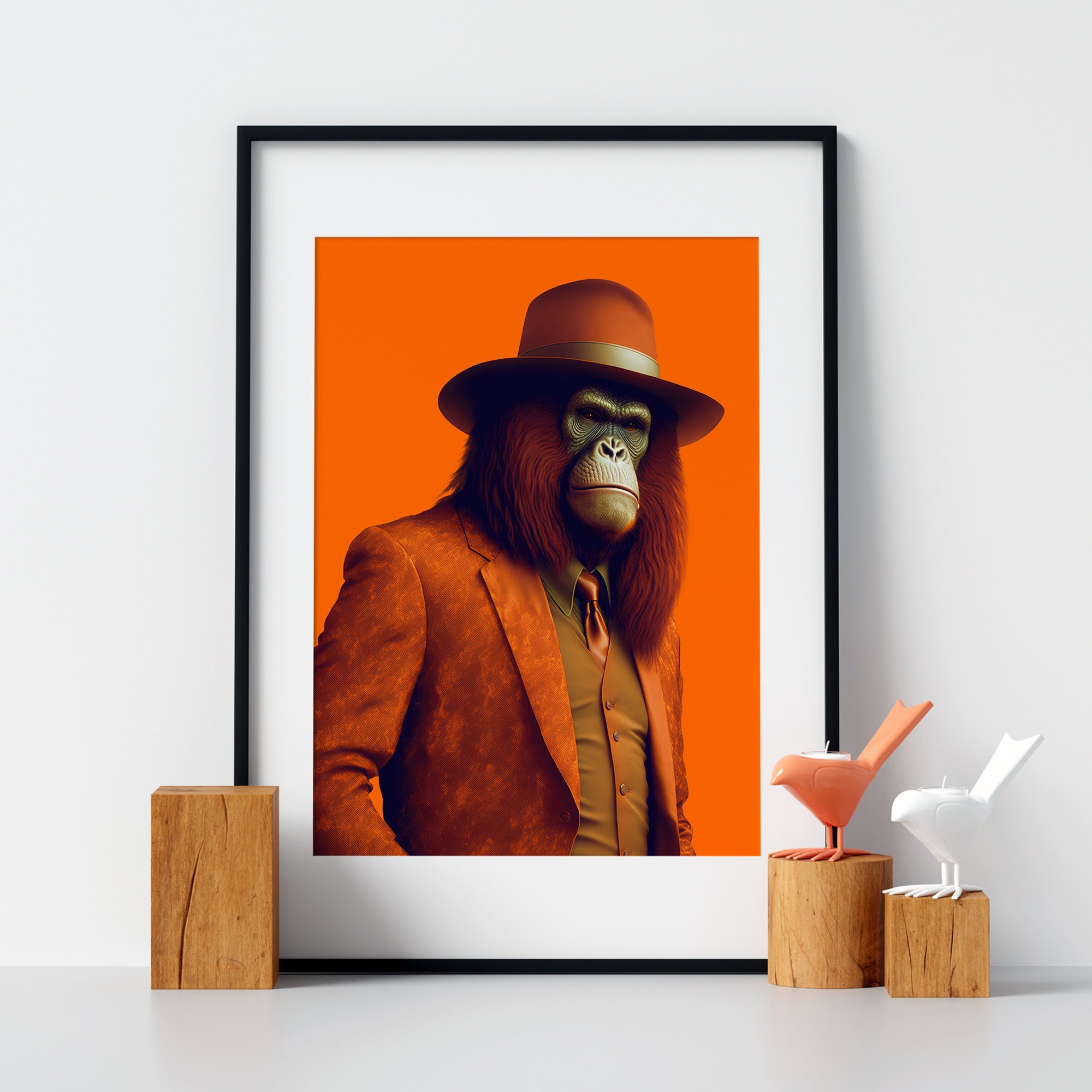 Orangutan Pimp Art Print | Orangutan Art | Multiple Sizes - Etsy