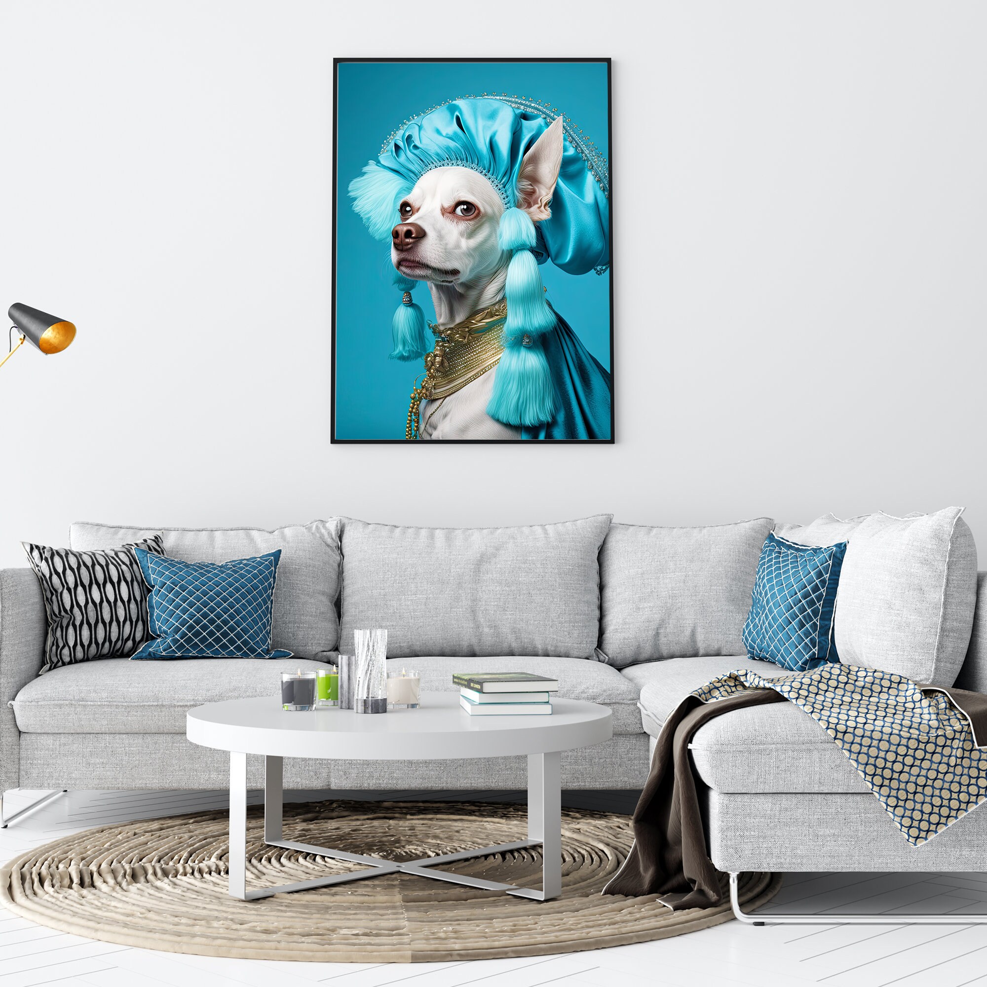 Fabulous Dog Portrait Dog in Drag Art Print Multiple Sizes - Etsy