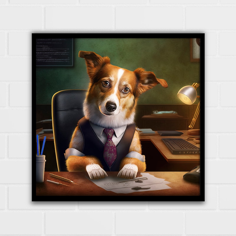 Dog Man Poster - Etsy