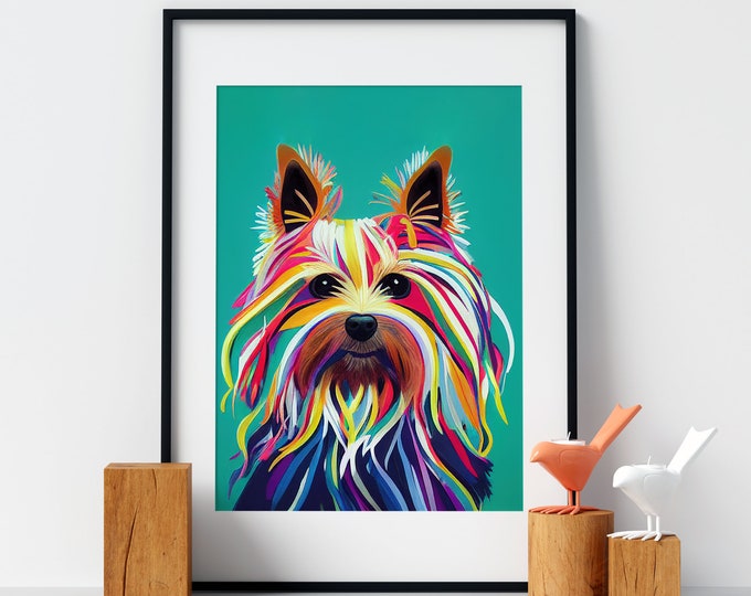 Yorkie Angel Art - Digital Download High Quality - Large File Size ...