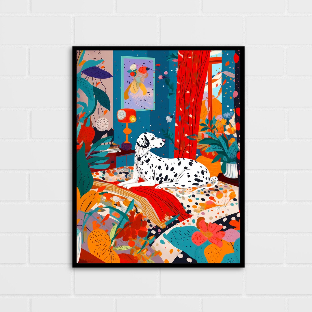 Dalmation Art Print | Dalmation Gift | Dog Lover Gift | Multiple Sizes ...