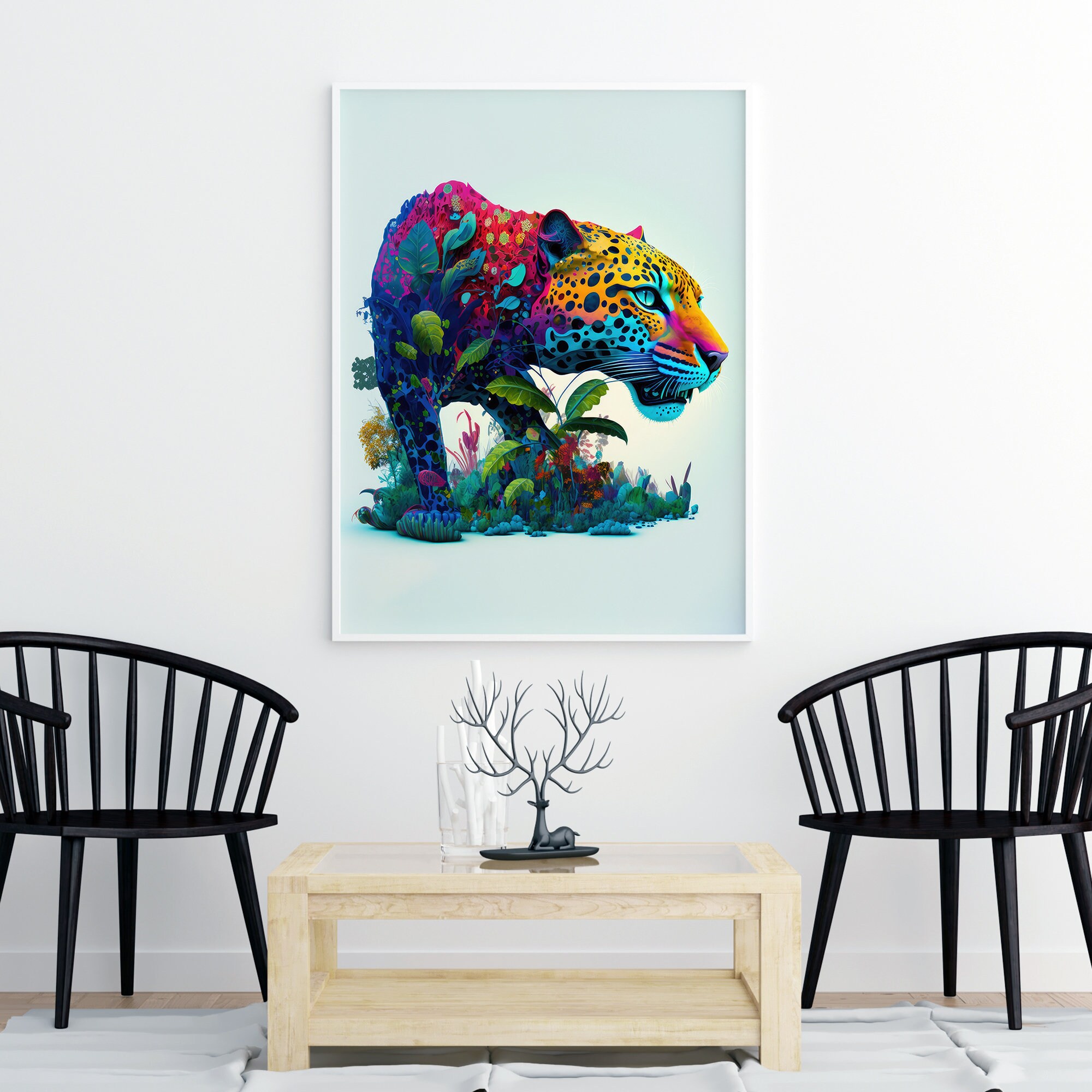 Rainbow Jaguar Art Print | Animal Print | Multiple Sizes - Etsy