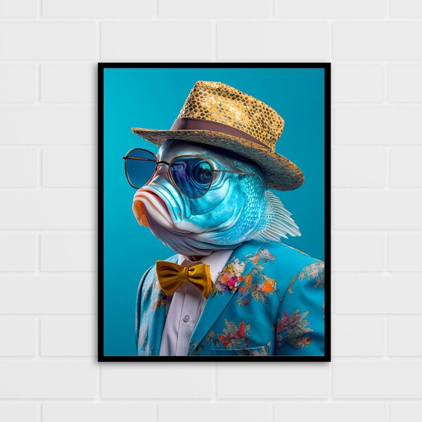 Fish Portrait - Etsy