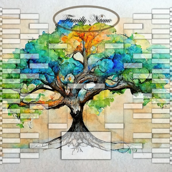 Family Tree 5 Generations - Etsy