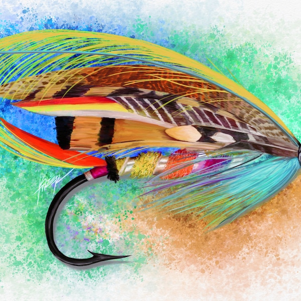 Fly Fishing Painting - Etsy