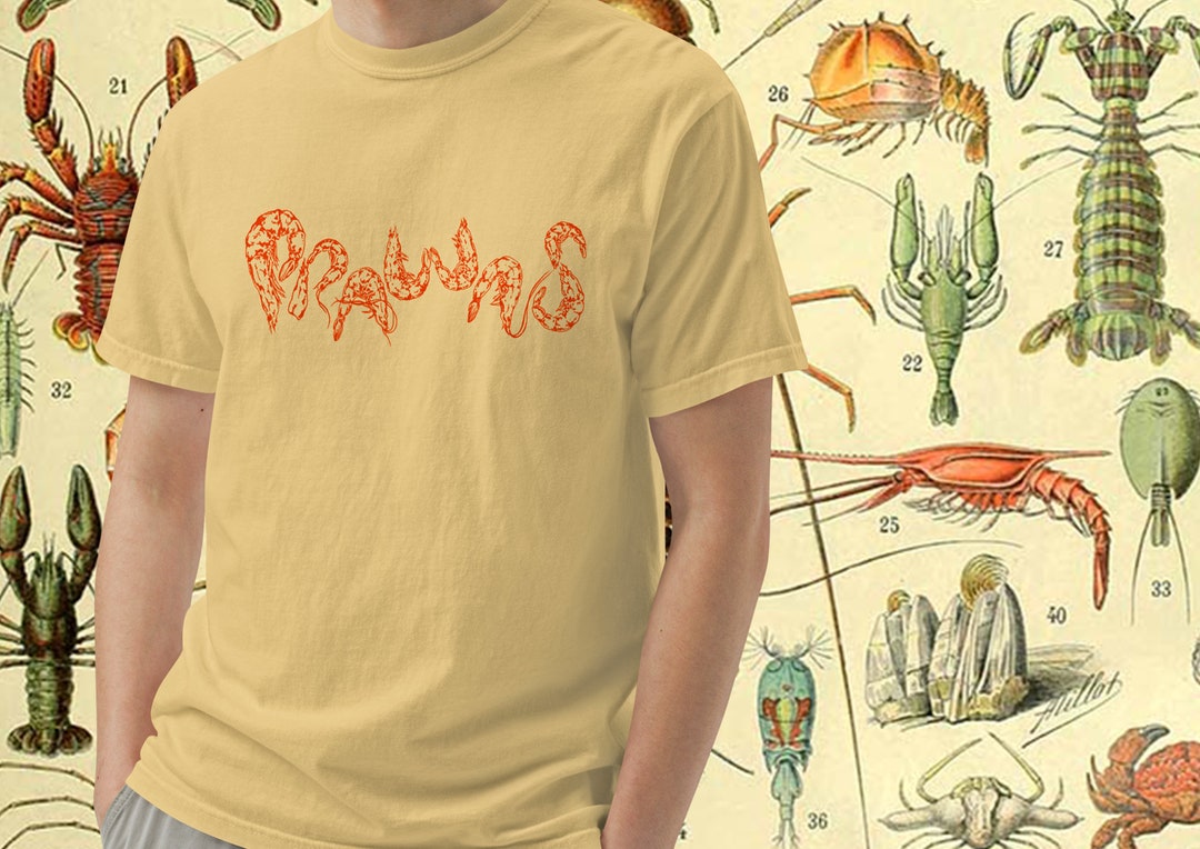 COTTON TSHIRT | Prawns by Prawn Cocktail - Etsy