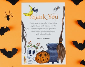 Halloween Thank You Note - Etsy