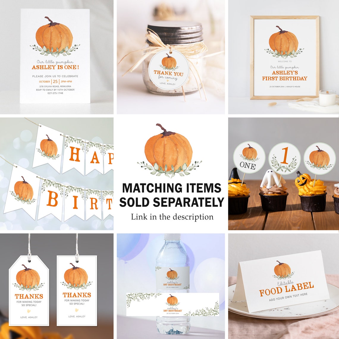 Editable Pumpkin Milestone Sign Halloween Party Milestone - Etsy