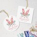 Editable Bunny Birthday Favor Tags, Some Bunny is One Gift Tags, Girl ...