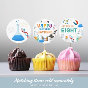 Editable Scientist ID Badge, Mad Scientist Name Tag, Science Birthday ...