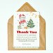Editable Snowman Thank You Card Christmas Party Thank You - Etsy