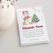 Editable Snowman Thank You Card Christmas Party Thank You - Etsy