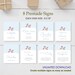 8 Editable Custom Signs, Penguin Baby Shower Custom Signs, Christmas ...