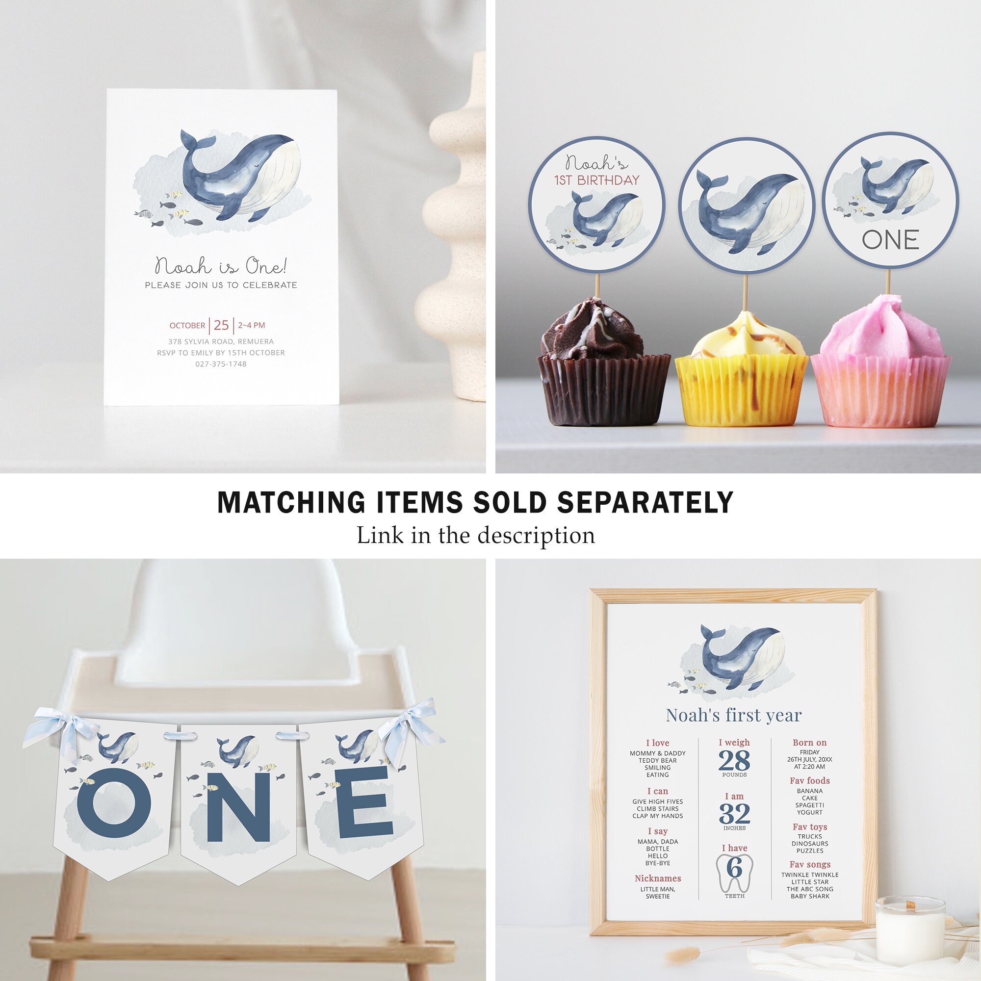 Editable Whale Birthday Welcome Sign Ocean Party Welcome - Etsy