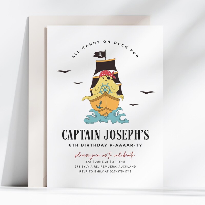 Ship Invitation - Etsy