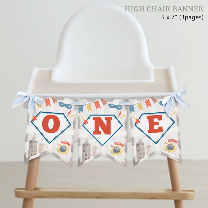 Editable Superhero 1st Birthday Bundle Superhero Party - Etsy