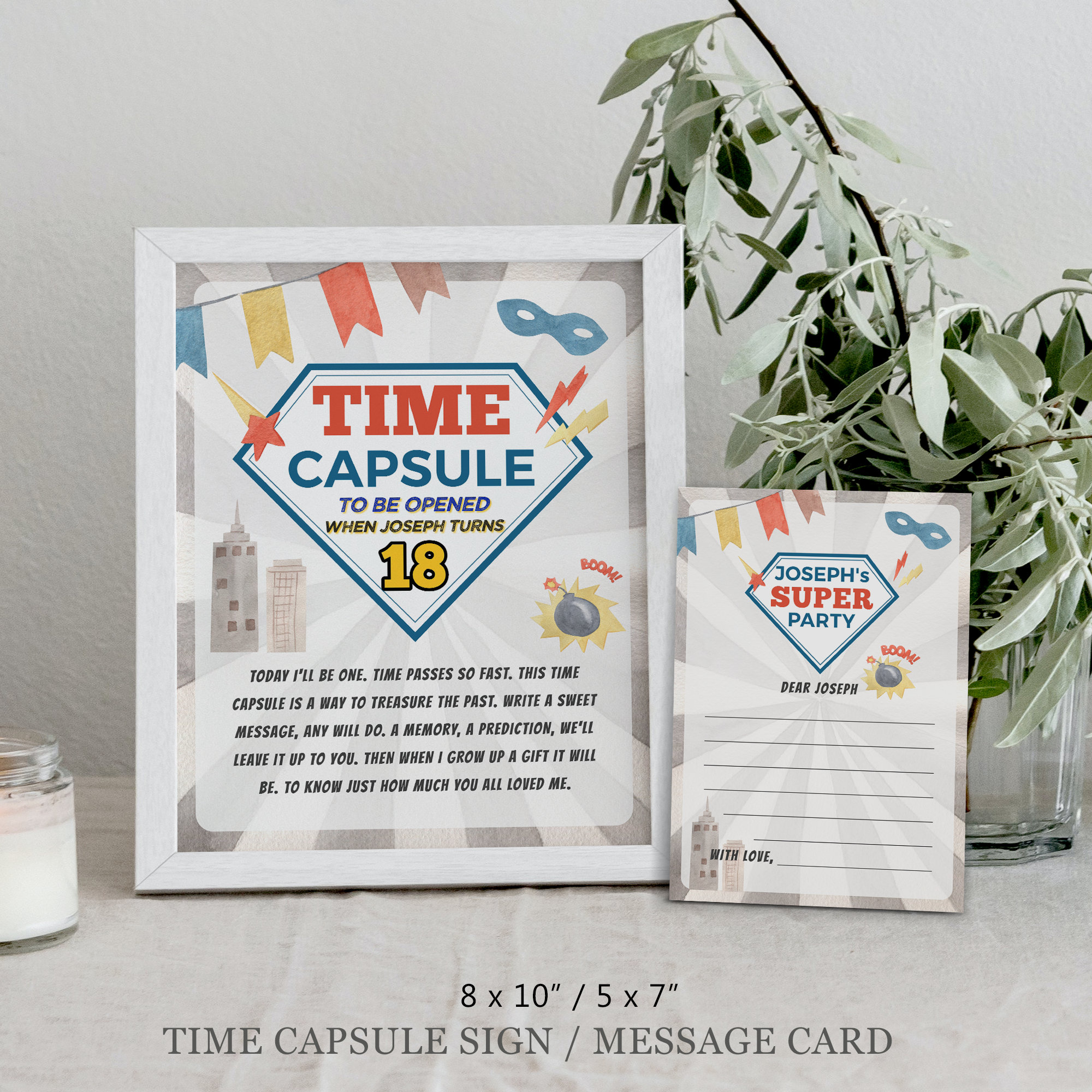 Editable Superhero 1st Birthday Bundle Superhero Party - Etsy