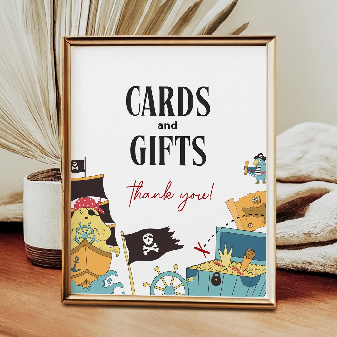 Pirate Birthday Custom Sign, Pirate Ship Table Sign, Ahoy Matey, Boy ...