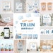 Editable Train Birthday Bundle, Choo Choo Train Party Collection, Boy ...