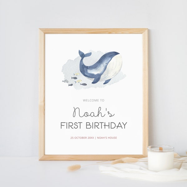 Whale Birthday - Etsy