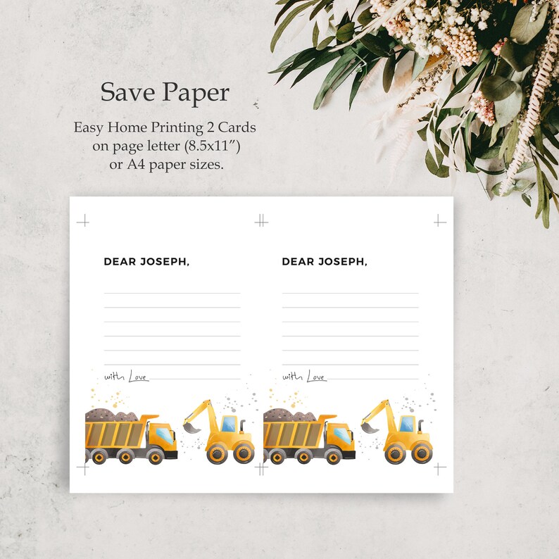 Editable Construction First Birthday Time Capsule Sign, Digger Message ...